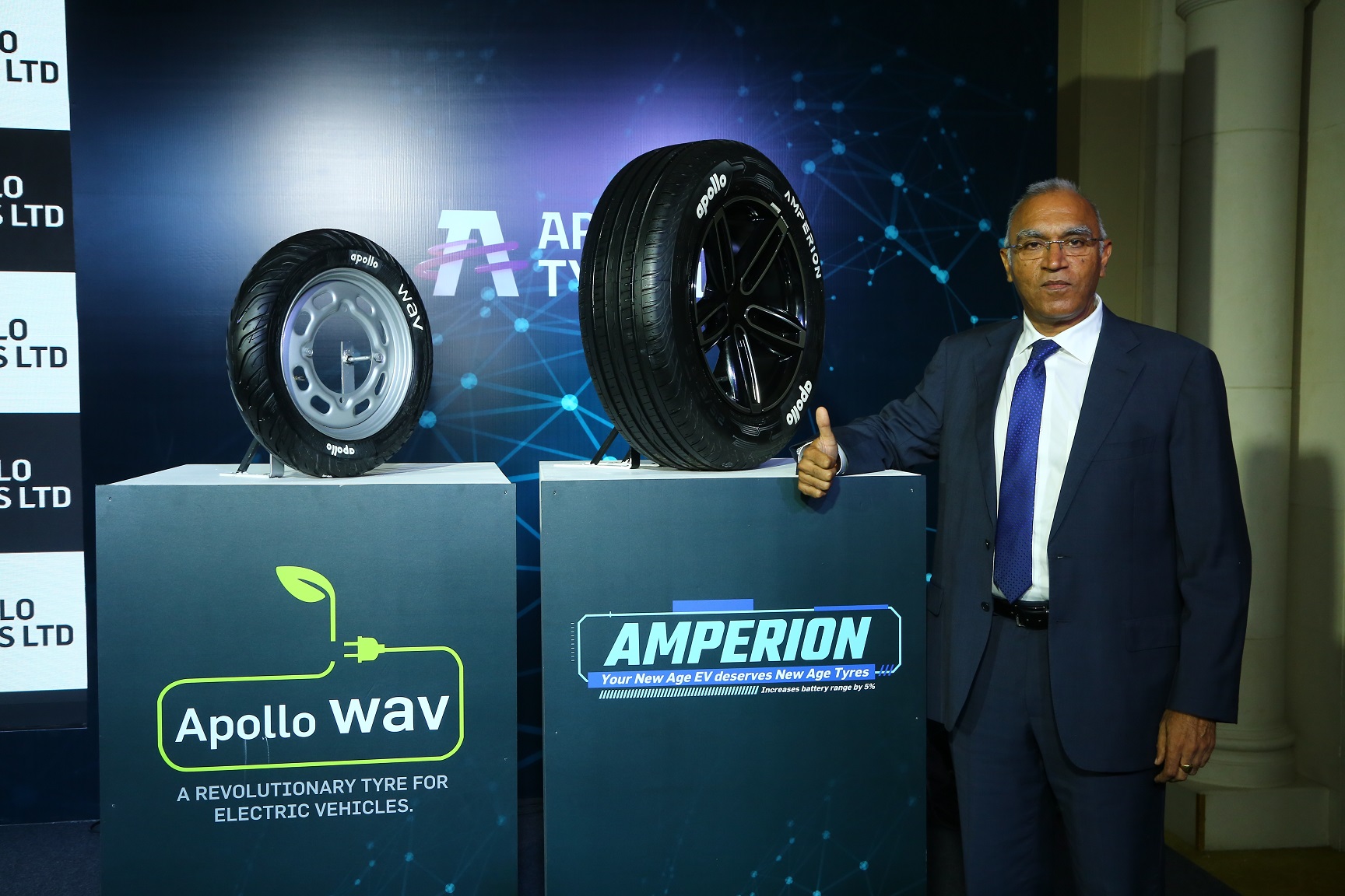 Apollo Tyres launches EV specific tyres for passenger cars and two ...