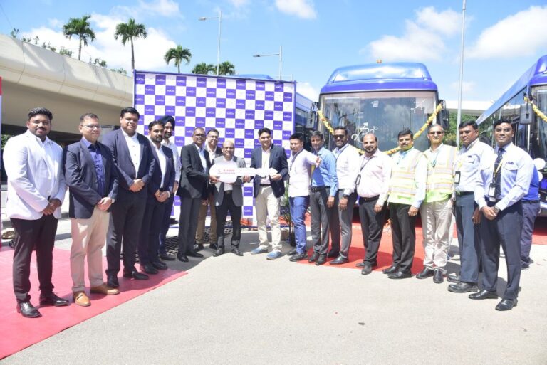 Eicher delivers Electric Tarmac Buses to IndiGo at Bengaluru Airport ...